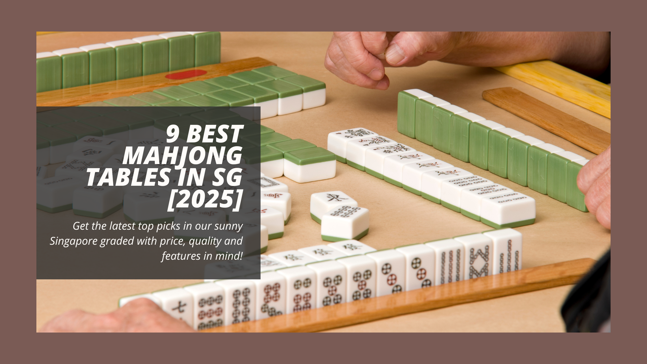 9 Best Mahjong Tables in Singapore [2025] – ModernHome SG