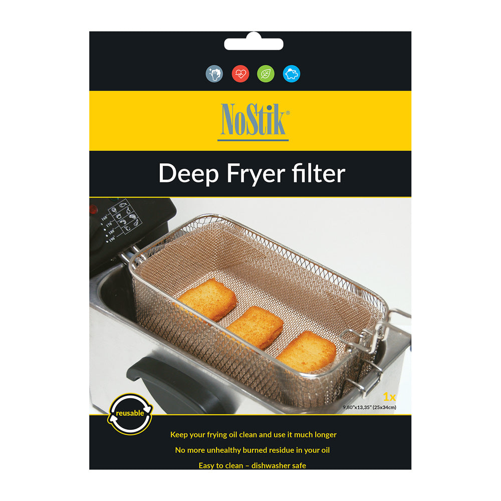 NoStik Deep Fry Filter | Reusable | Heat Resistant | Cut To Size ...