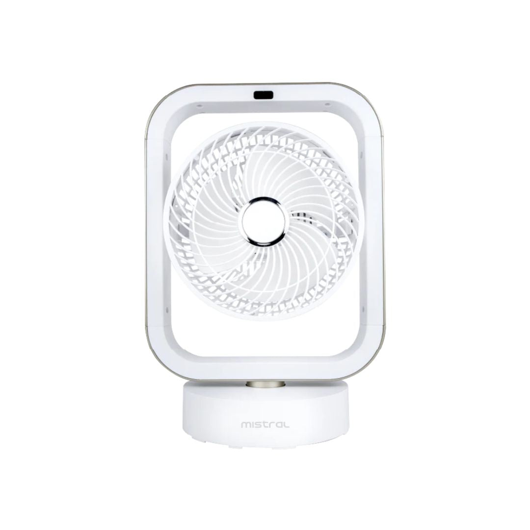 Mistral 6" High Velocity Table Fan White | With Remote Control | 7 ...