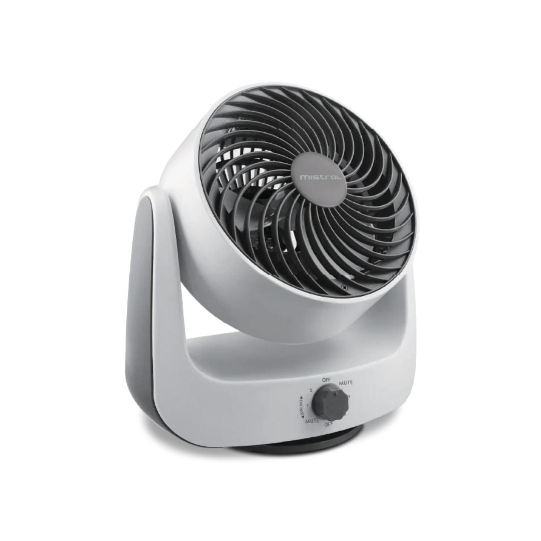 Mistral 8" High Velocity Fan White | Plastic | 60° Left-Right ...