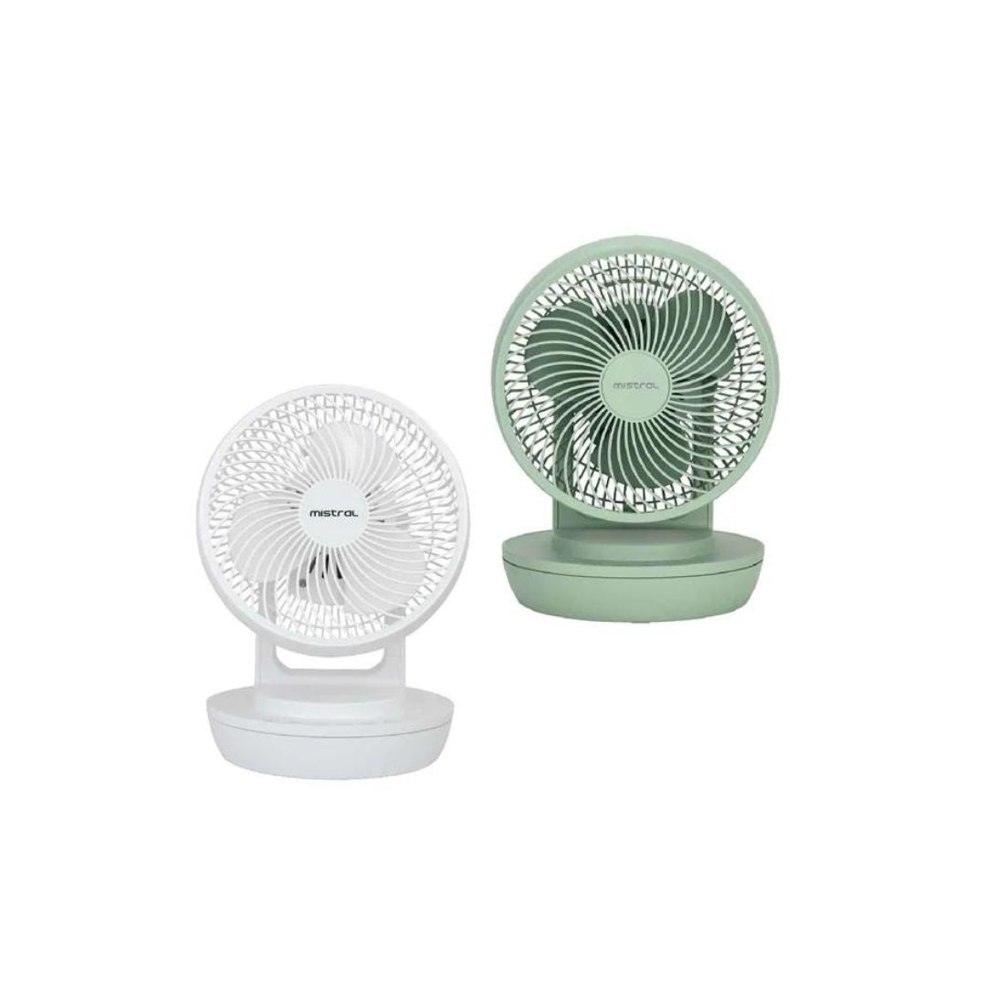 Mistral Mimica 9" High Velocity Fan With Remote Control White | Green ...