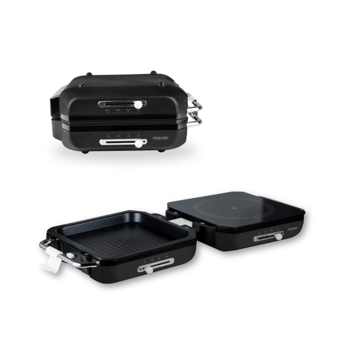 Mayer Foldable Multi-Functional Ceramic Cooker With Grill Black | White ...