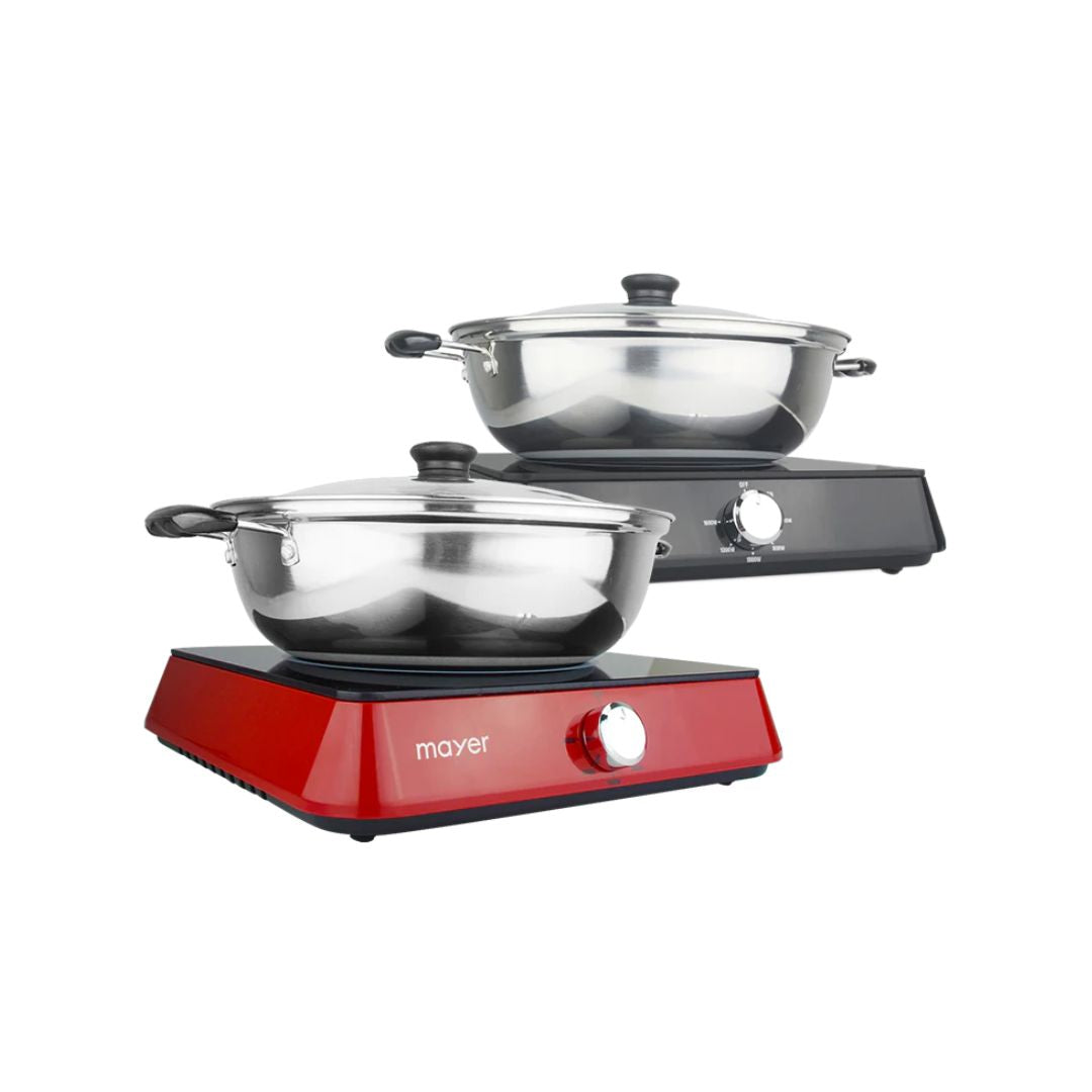 Mayer Induction Cooker Black | Red | Compact Design | User-friendly ...