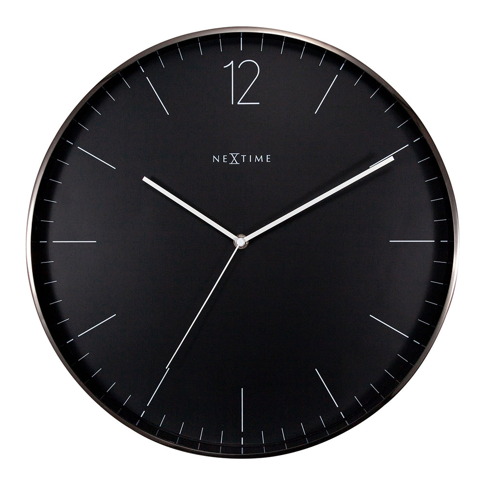 NeXtime Essential Graphite Wall XXL Clock 40cm | Modern Home SG ...