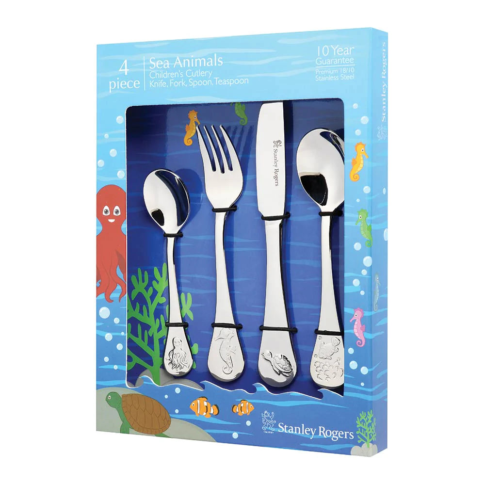 STANLEY ROGERS Children's Cutlery 4 Piece Set - Sea Animals | Modern ...