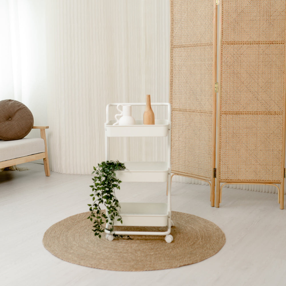 RENE Carro Kitchen Utility Trolley, White | Modern Home SG – ModernHome SG