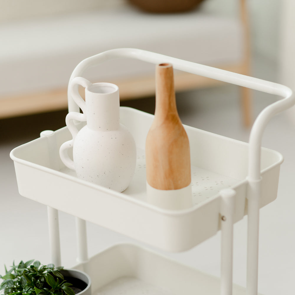 RENE Carro Kitchen Utility Trolley, White | Modern Home SG – ModernHome SG